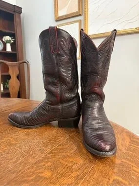 Lucchese | Shoes | Lucchese 95d Mens Brown Leather Cowboy Boots | Poshmark